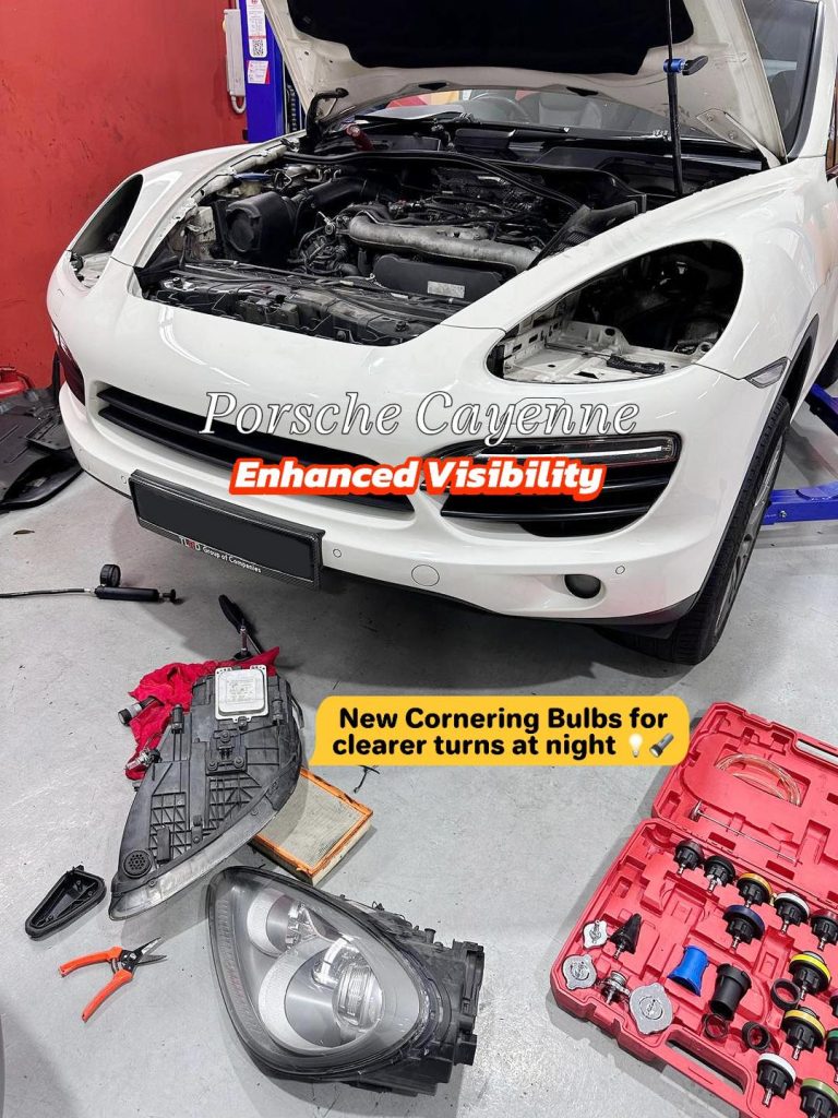 Cornering Lightbulbs Replacement - ECV Car Service Singapore